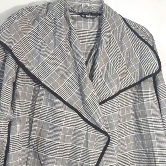 Jackets & Coats | New Black And White Waterfall Jacket | Poshmark